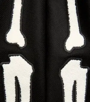 Amiri Wool Bones Varsity Jacket