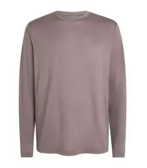 Sease Long-sleeve T-shirt In Virgin Wool - Brown