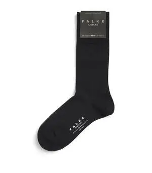 Falke Virgin Wool-blend Airport Socks - Navy
