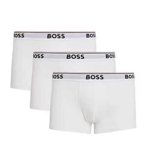BOSS Stretch-cotton Power Trunks - White