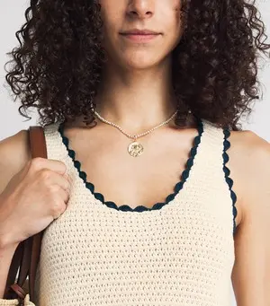 Escvdo Crochet Santos Top