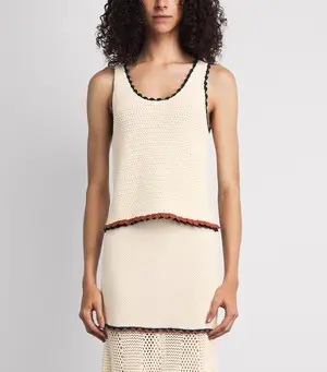 Escvdo Crochet Santos Top