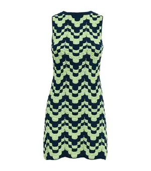Escvdo Crochet Solana Mini Dress - Green