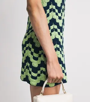 Escvdo Crochet Solana Mini Dress