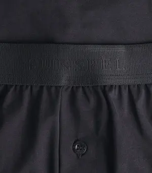 Sunspel Superfine Cotton Boxer Shorts - Black