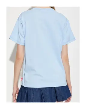 DIESEL® Short Sleeve Crewneck Logo T-shirt - Blue