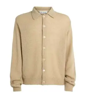 Our Legacy Our Legacy Alpaca-Blend Evening Polo Cardigan Green