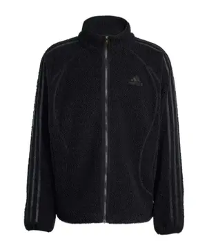 ADIDAS ORIGINALS Borg Fleece Teamgeist Track Jacket - Black