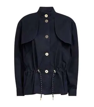 Claudie Pierlot Cotton Waxed Gabardine Jacket