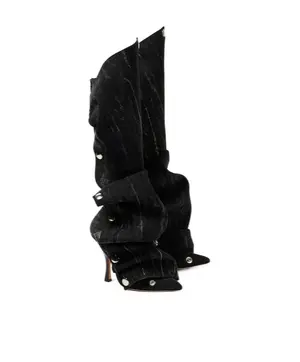 Y/project Snap Denim Knee-high Boots