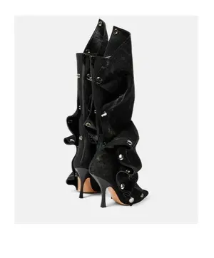 Y/project Snap Denim Knee-high Boots