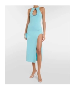 David Koma Embellished Cutout Midi Dress