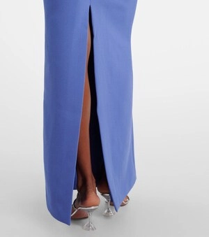 Rebecca Vallance Violetta Embellished Bow Gown - Blue