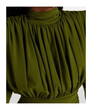 Alex Perry Ruched Crepe Jersey Minidress