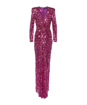 Jenny Packham Gazelle Sequined Gown - Red