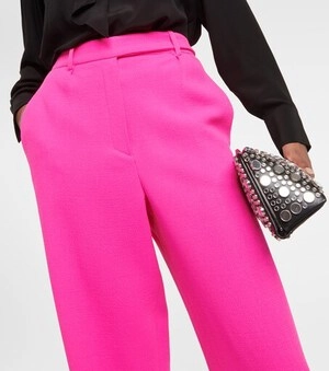 Alexandre Vauthier Wool Wide-leg Pants