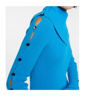 Proenza Schouler Ribbed Knit Cotton-blend Sweater Dress