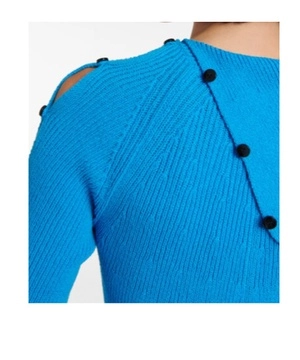 Proenza Schouler Ribbed Knit Cotton-blend Sweater Dress
