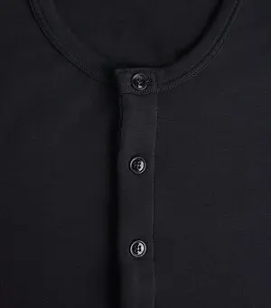 TOM FORD Stretch-cotton Henley Top
