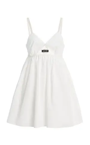 Miu Miu Pop Cotton-blend Mini Dress