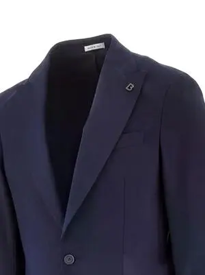 BRERAS MILANO Notched-lapel Single-breasted Suit - Blue