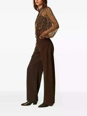 TWINSET Belted Wide-leg Jeans