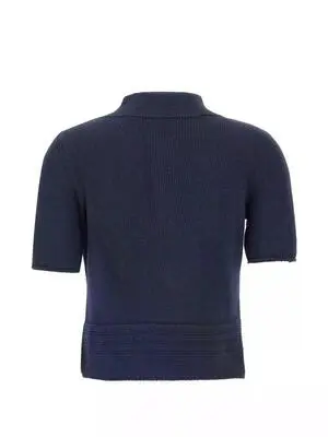 GRAN SASSO Braided Short-sleeve Sweater