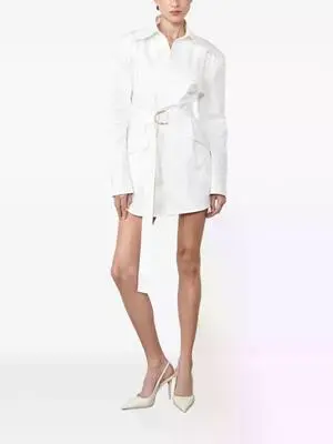 CAYET Julia Belted Blouse - White