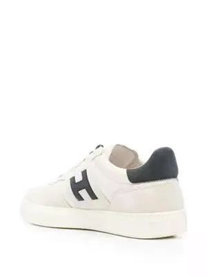 Hogan H-tv Logo-patch Panelled Sneakers