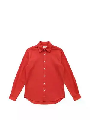 CELLAR DOOR Long-sleeve Button-down Shirt - Red