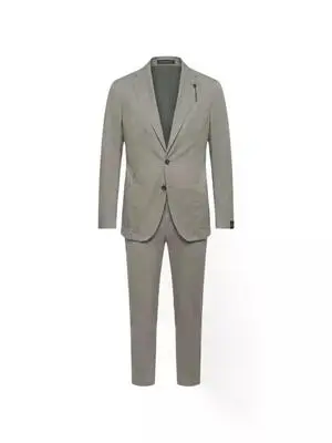 SANTANIELLO Single-breasted Buttoned Suit - Grey