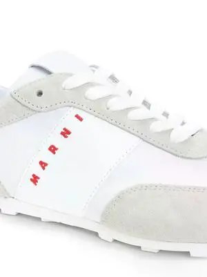 Marni Logo Detail Suede Panel Sneakers