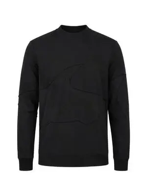 Paul & Shark Logo-patch Crew Neck Sweatshirt - Black