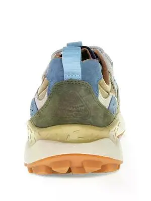 FLOWER MOUNTAIN Panelled Suede Low-top Sneakers - Blue