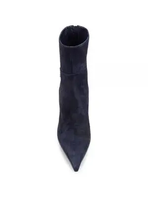 JIMMY CHOO Cycas Suede Pointed Toe Stiletto Heeled Boots