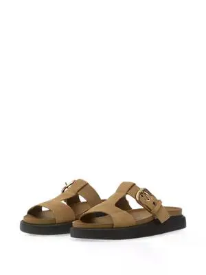 Clarks Aristella West Buckle-fastening Flat Sandals