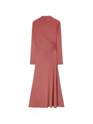 RETORI Draped Mock-neck Midi Dress
