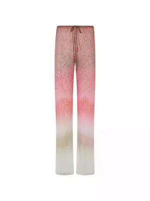 PIN-UP STARS Tie-dye Drawstring Trousers - Red