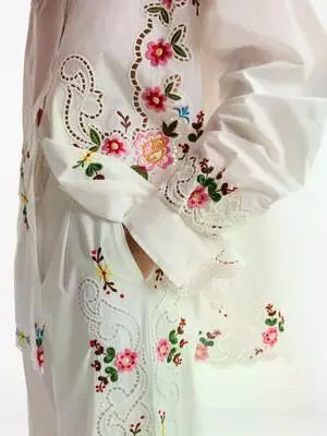 Essentiel Antwerp Floral-embroidered Cut-out Trousers