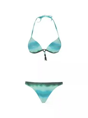PIN-UP STARS Tie-dye Push-up Bikini - Blue