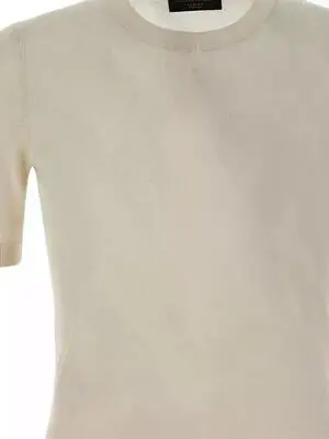 GRAN SASSO Short-sleeve Silk T-shirt