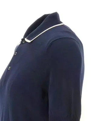 GRAN SASSO Contrasting-trim Cotton Polo Shirt