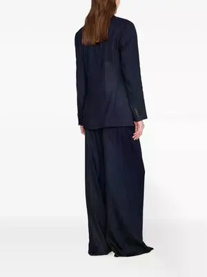 ANINE BING Aretha Blazer Navy Pinstripe
