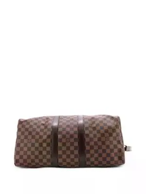 LOUIS VUITTON Keepall Bandouliere 45 Damier Travel Bag - Brown