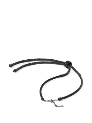 Brunello Cucinelli Precious Leather Bolo Tie