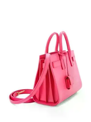 Saint Laurent Sac De Jour Leather Baby Tote Bag - Pink