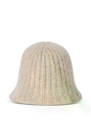 Brunello Cucinelli Cashmere Diamond-yarn Rib-knit Bucket Hat