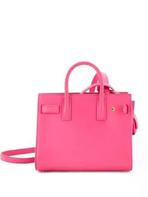 Saint Laurent Sac De Jour Bag Leather Nano Tote Bag - Pink