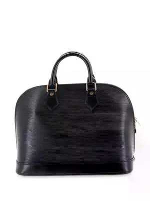 LOUIS VUITTON Alma Handbag Epi Leather Pm Satchel - Black