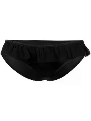 GILDA & PEARL Bardot Frilled Trimmed Briefs - Black